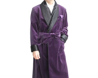 Velvet Smoking Robe | Etsy