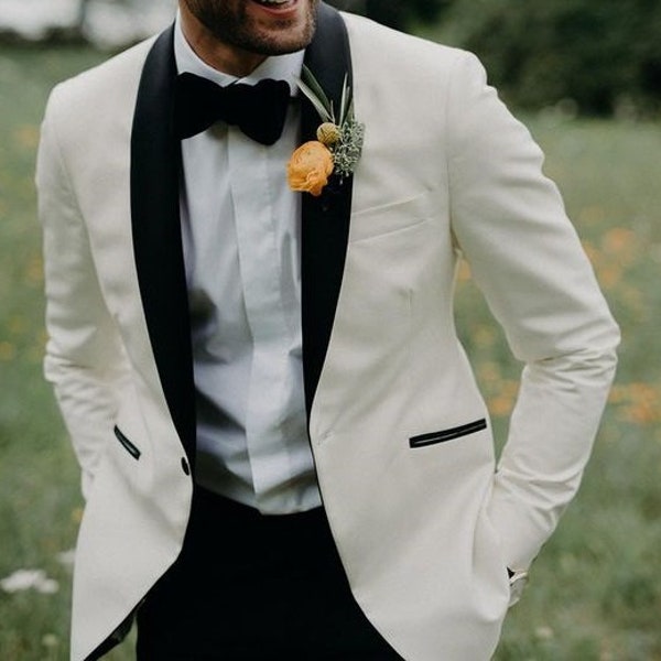 Off White Mens Suit - Etsy