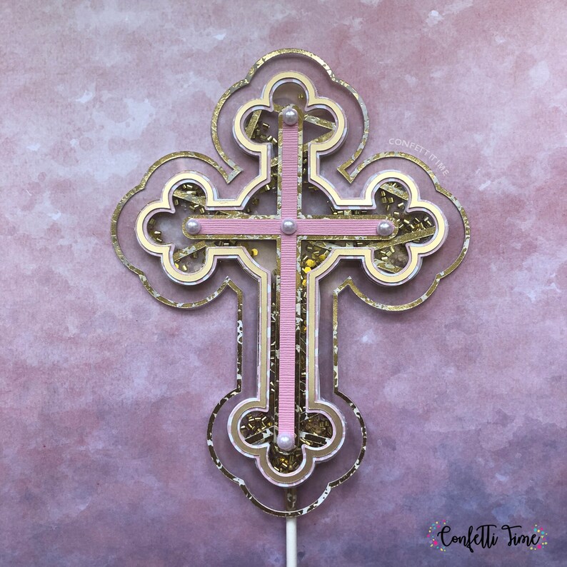 Cross Cake Topper Communion Take Topper Baptism Cake Topper - Etsy