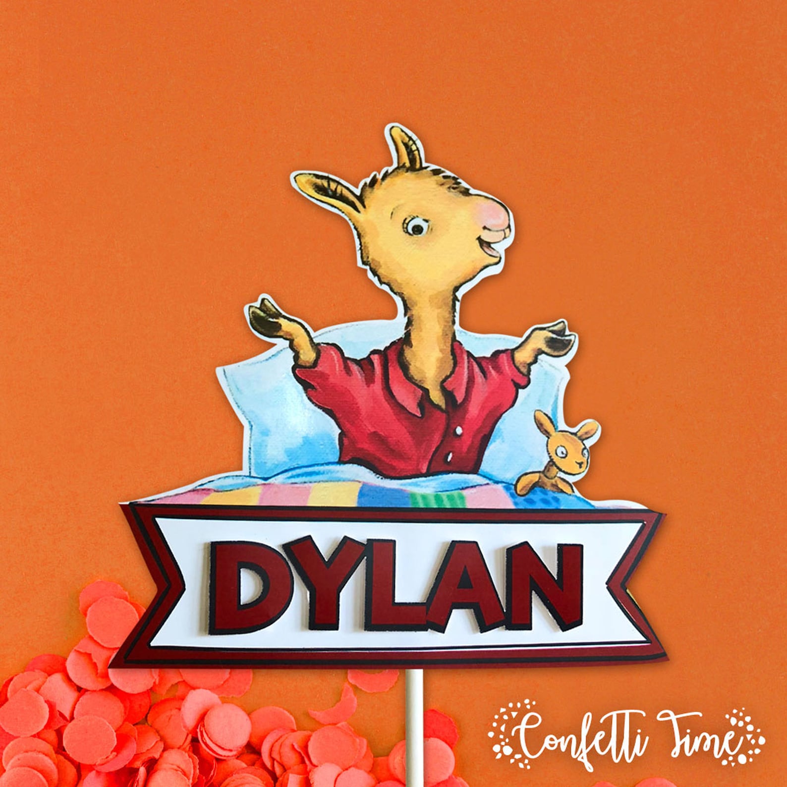 Llama Llama Red Pajama Cake Topper Red Pajama Llama Llama - Etsy
