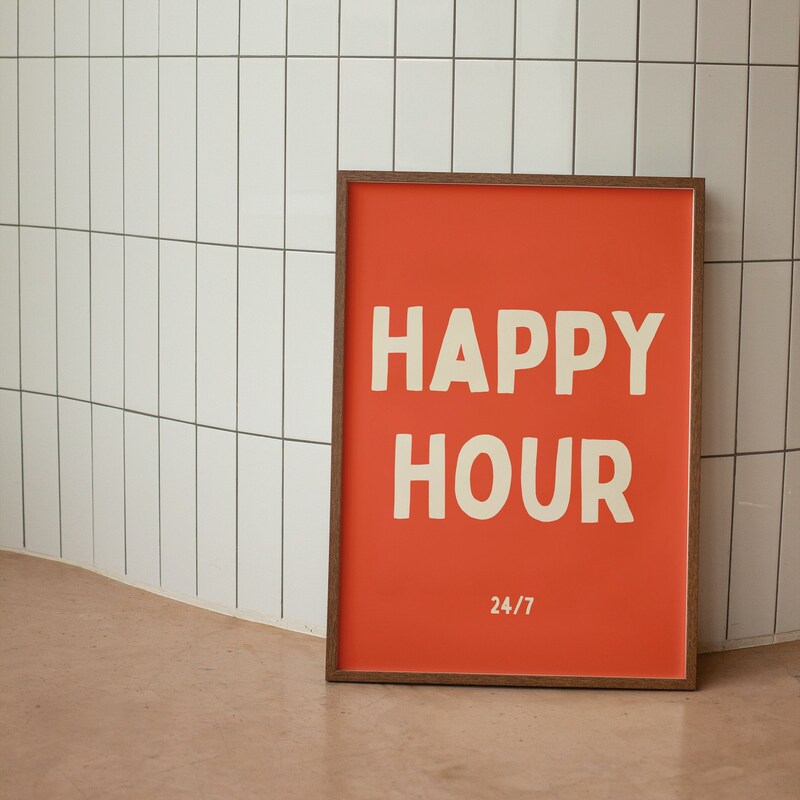 Happy Hour Art - Etsy