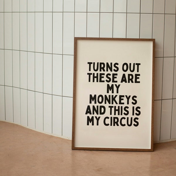 This is My Circus These Are My Monkeys - Etsy