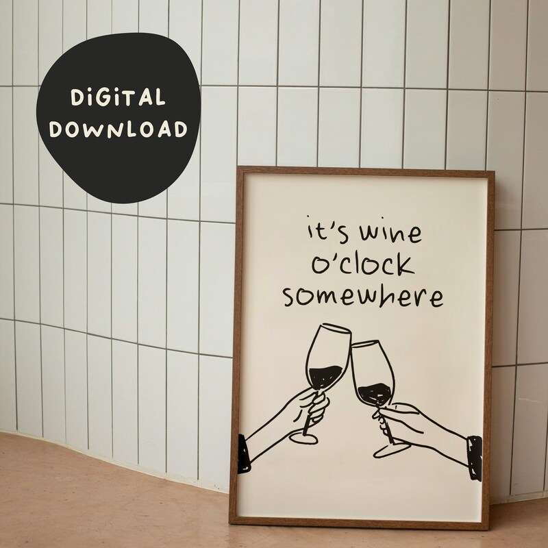 Wine Oclock - Etsy
