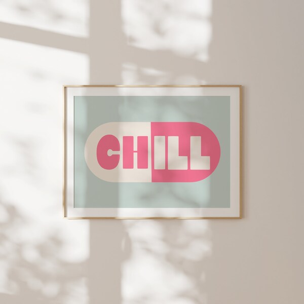 Chill Print - Etsy