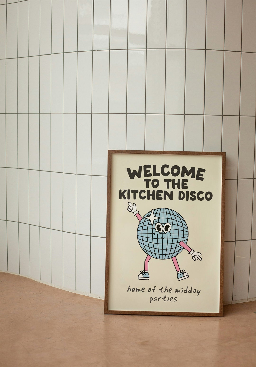 Welcome to the Kitchen Disco. Home of the Midday Parties Art Print - Etsy