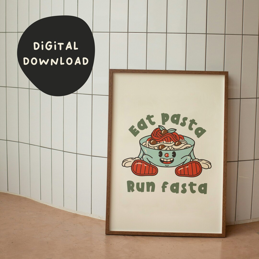 East Pasta Run Fasta Digital Download Print - Etsy