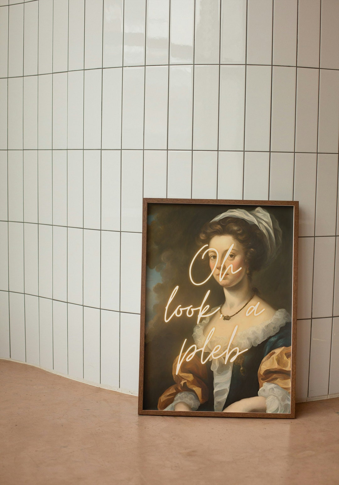 Oh Look A Pleb Yellow Renaissance Art Art Print - Etsy