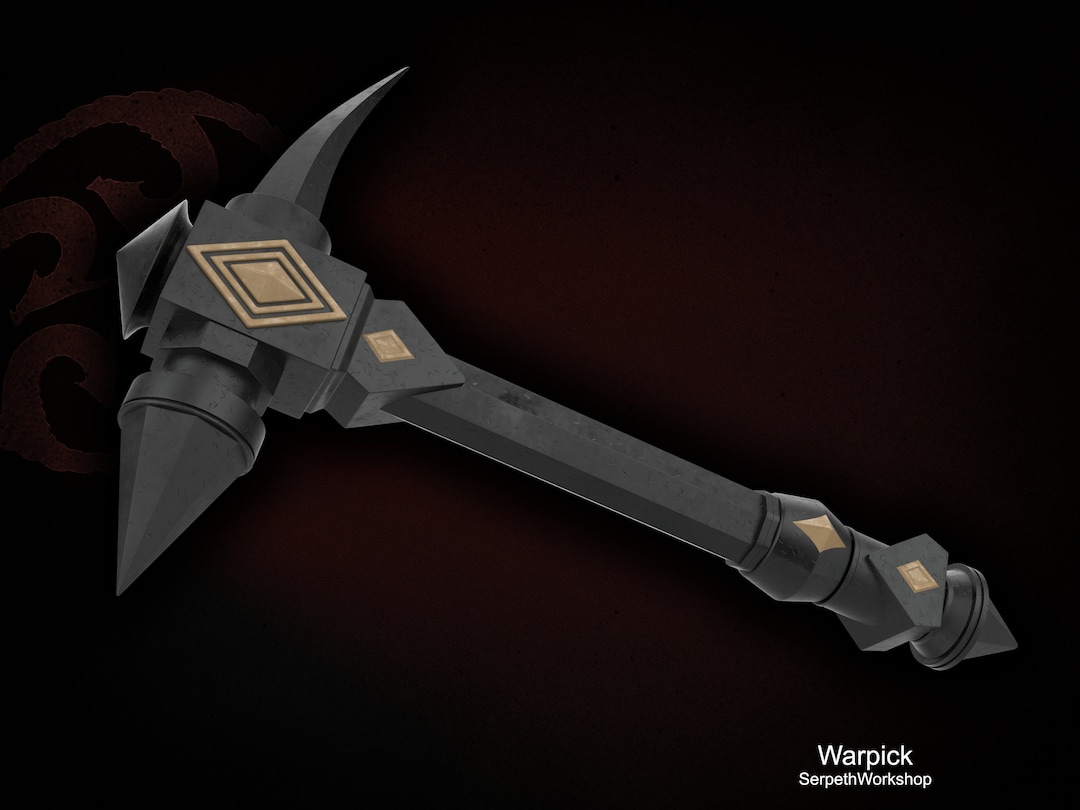 Dnd War Pick Role Playing Prop 3d Kit/finished - Etsy