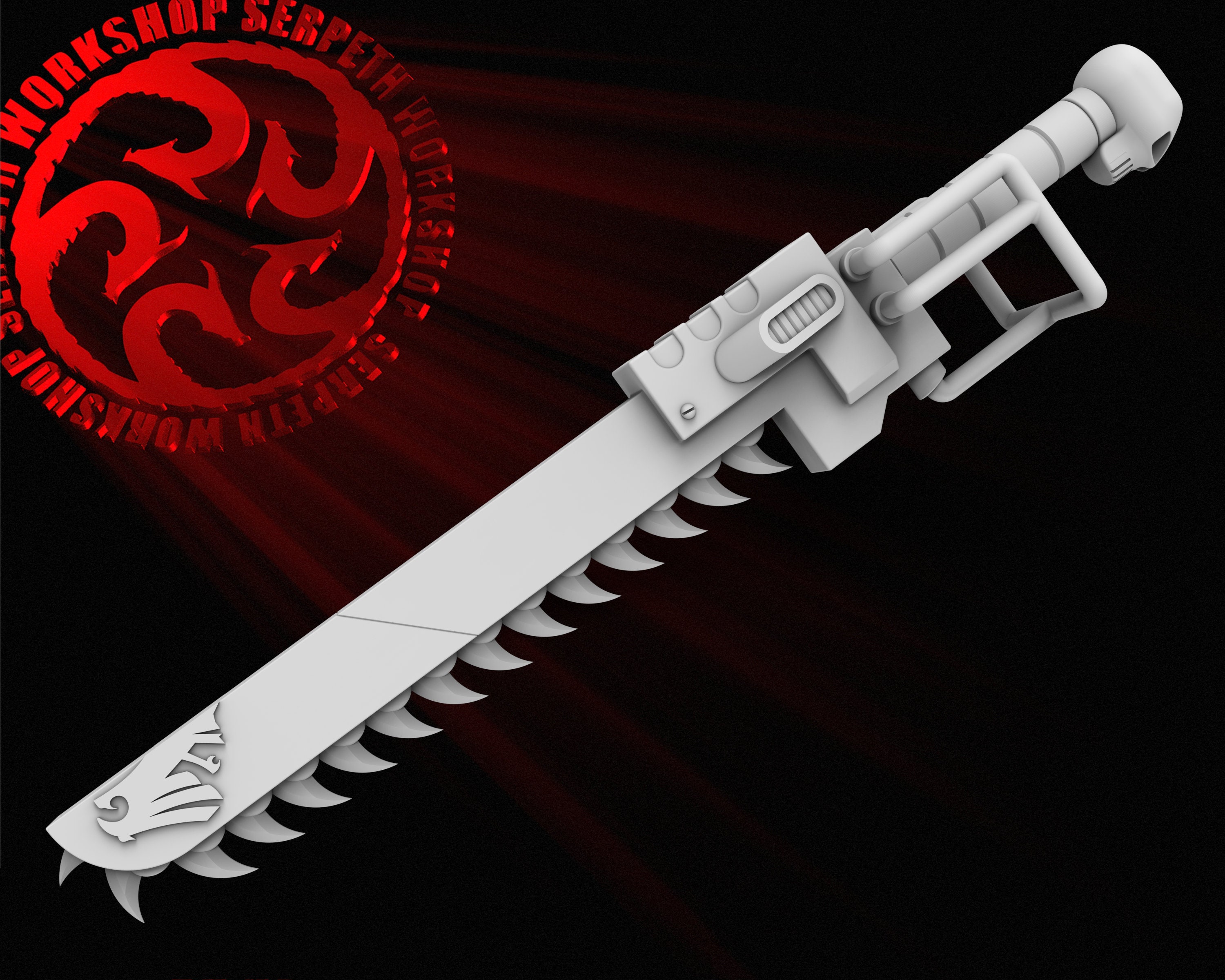 Raven Guard Chainsword 3D Cosplay Prop Kit/finished - Etsy