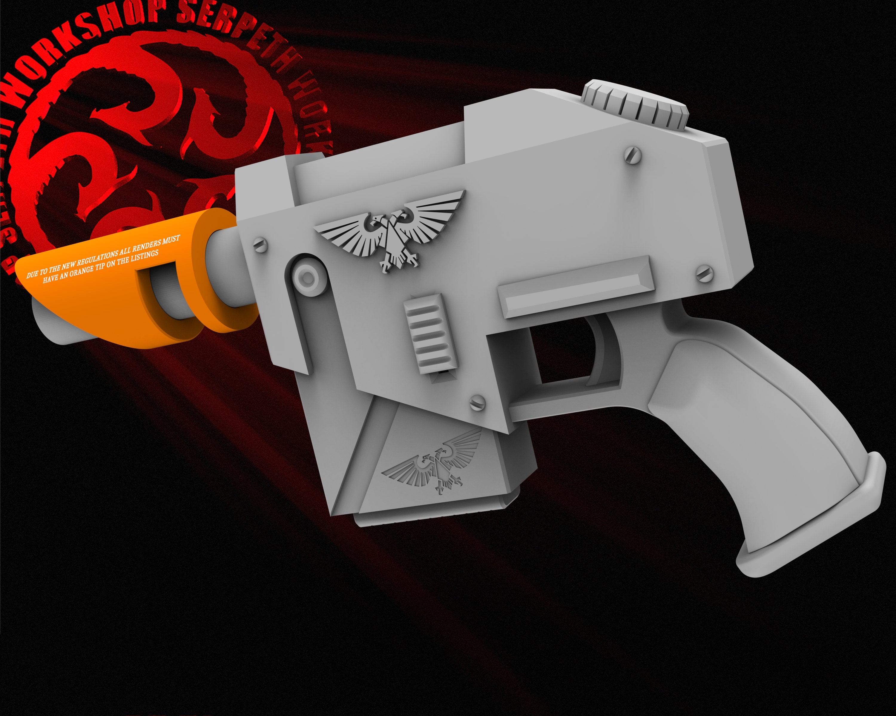 Accatran Pattern Mk II Pistola láser pesada Warhammer 40k 3d Kit ...