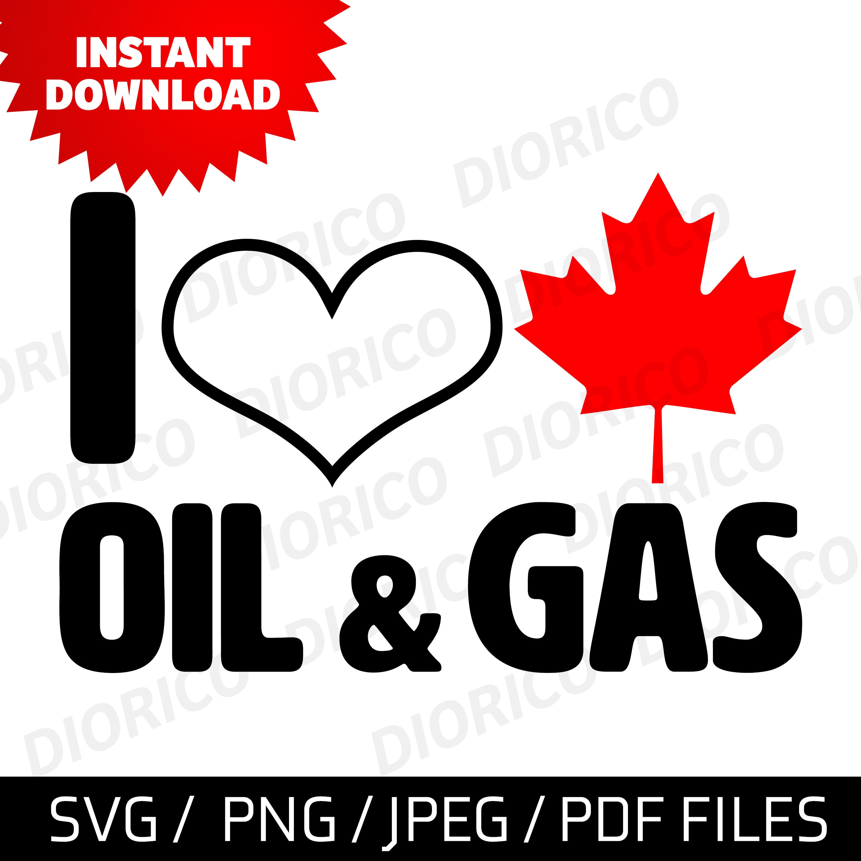 I Love Canadian Oil and Gas Support Canadian Oil & Gas - Etsy