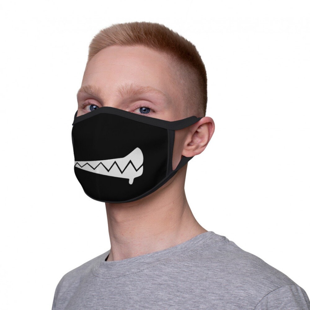 Sharp Teeth Graphic Face Mask Cool Design Reusable | Etsy