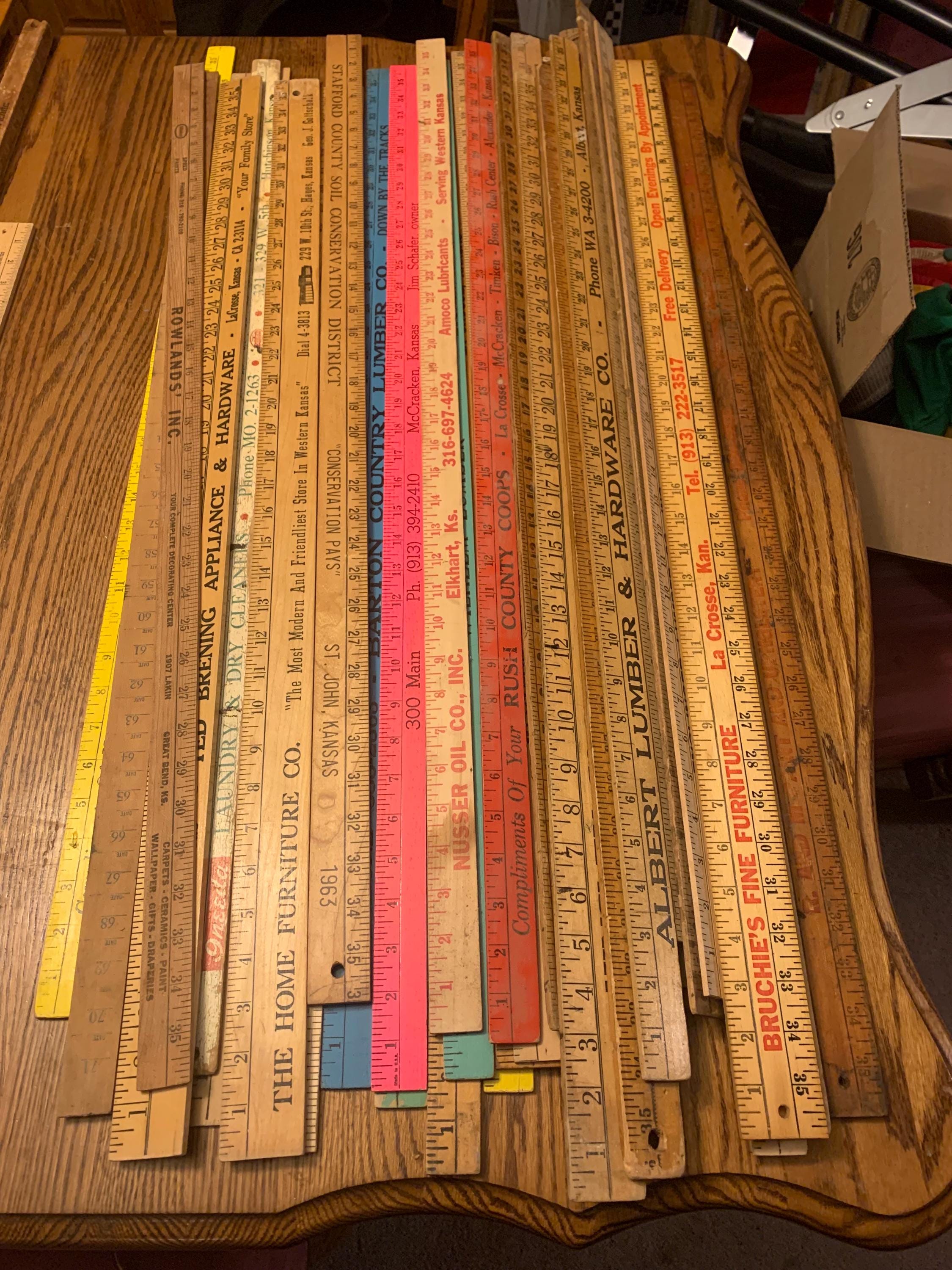 43 Vintage Wooden Yard Sticks Kansas Businesses - Etsy