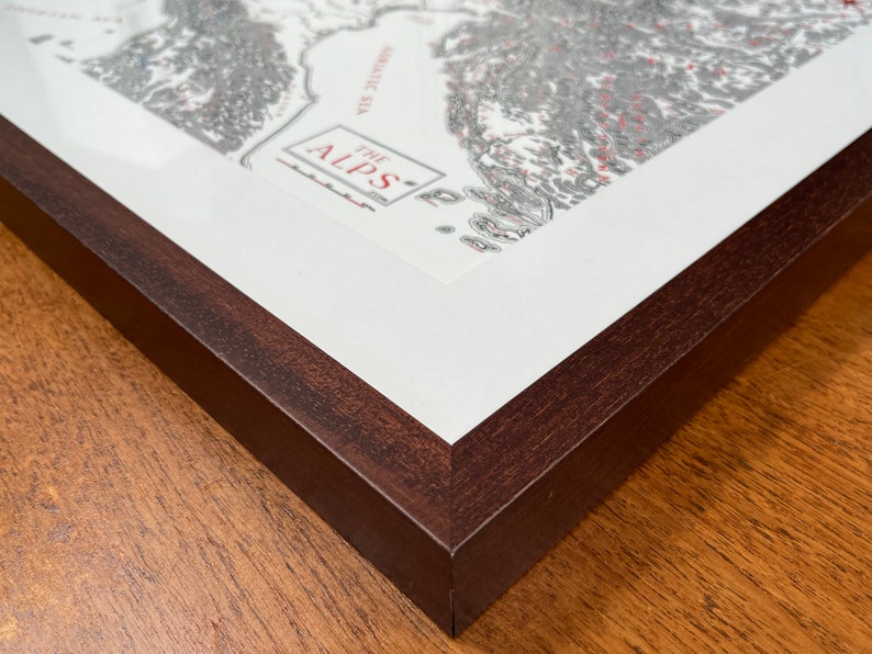 The Alps Map Inspired by Tolkien Carte Des Alpes Mappa Delle Alpi Karte ...