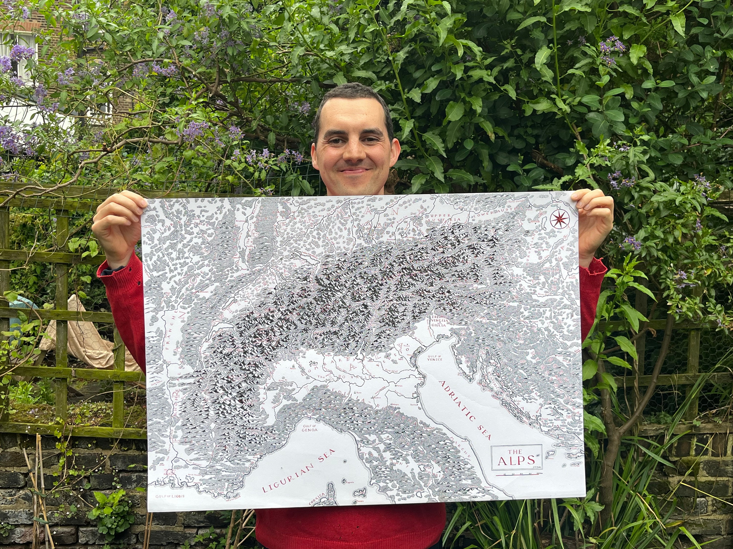 El mapa de los Alpes inspirado en Tolkien / Carte des Alpes / / Mappa ...