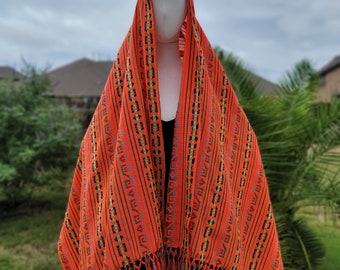 Mexican Shawl Made With Cambaya Fabric Rebozo Mexicano Hecho - Etsy
