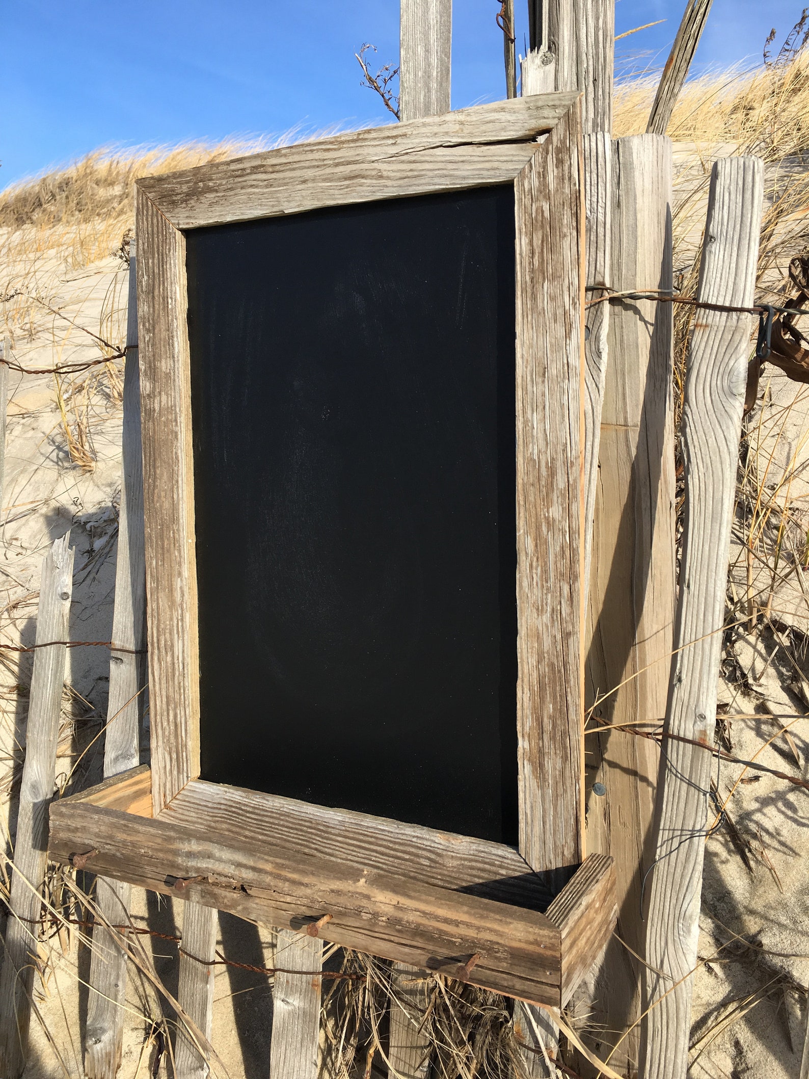 Chalkboard With Shelf and Key Hangers - Etsy