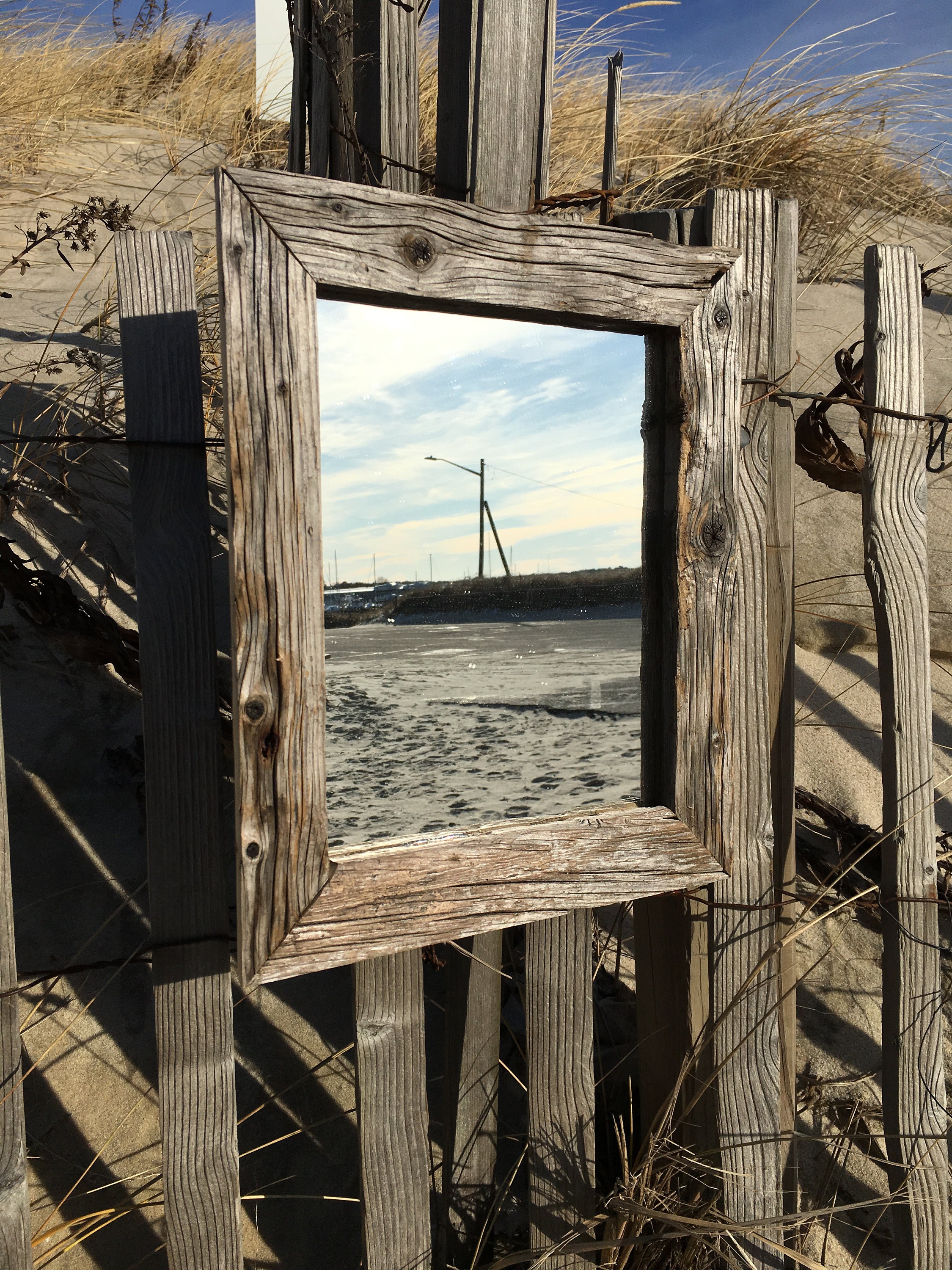 Driftwood Mirrors Hang or Table Top - Etsy