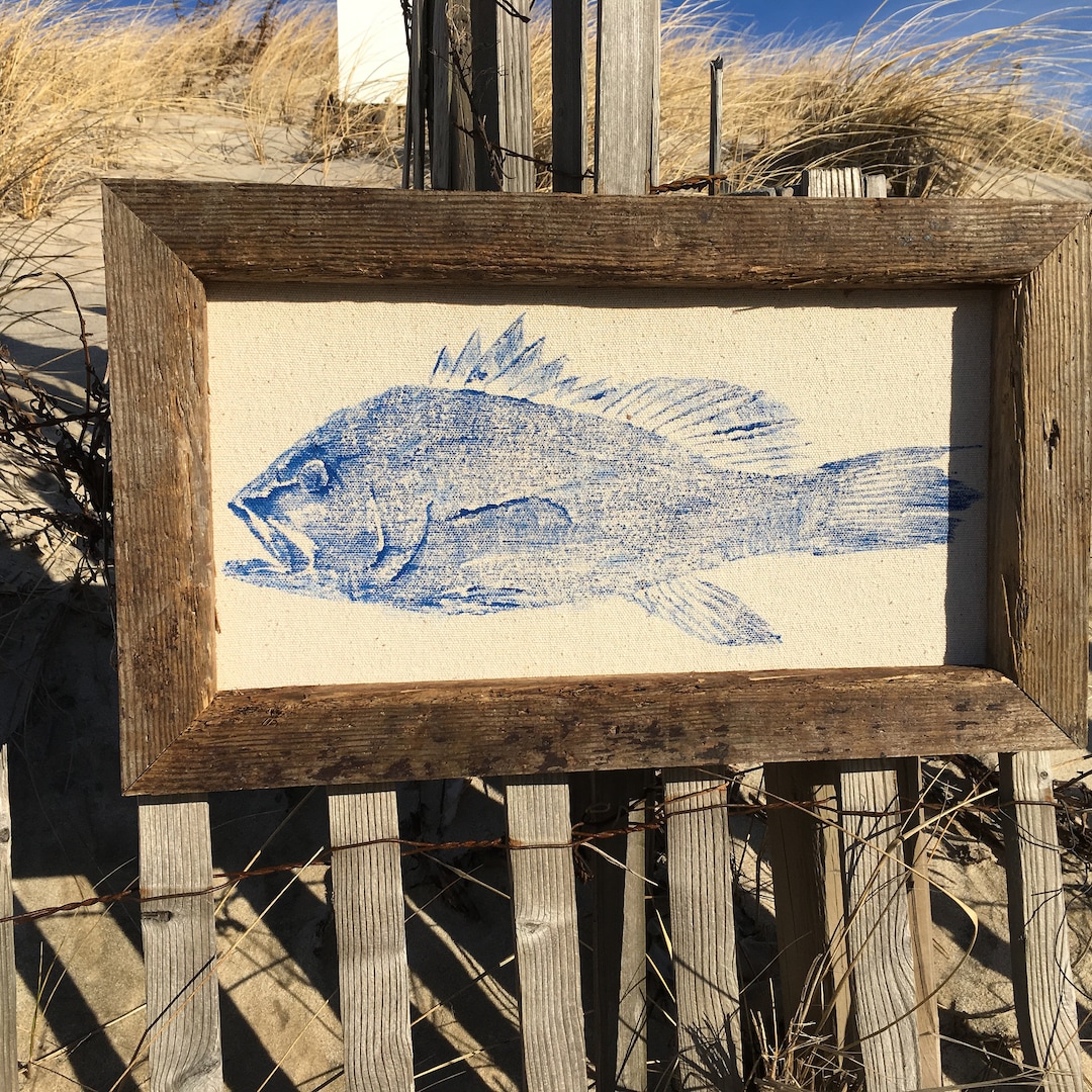 Driftwood Frames Fish Prints - Etsy