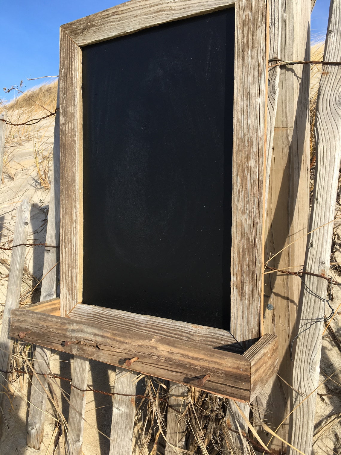 Chalkboard With Shelf and Key Hangers - Etsy