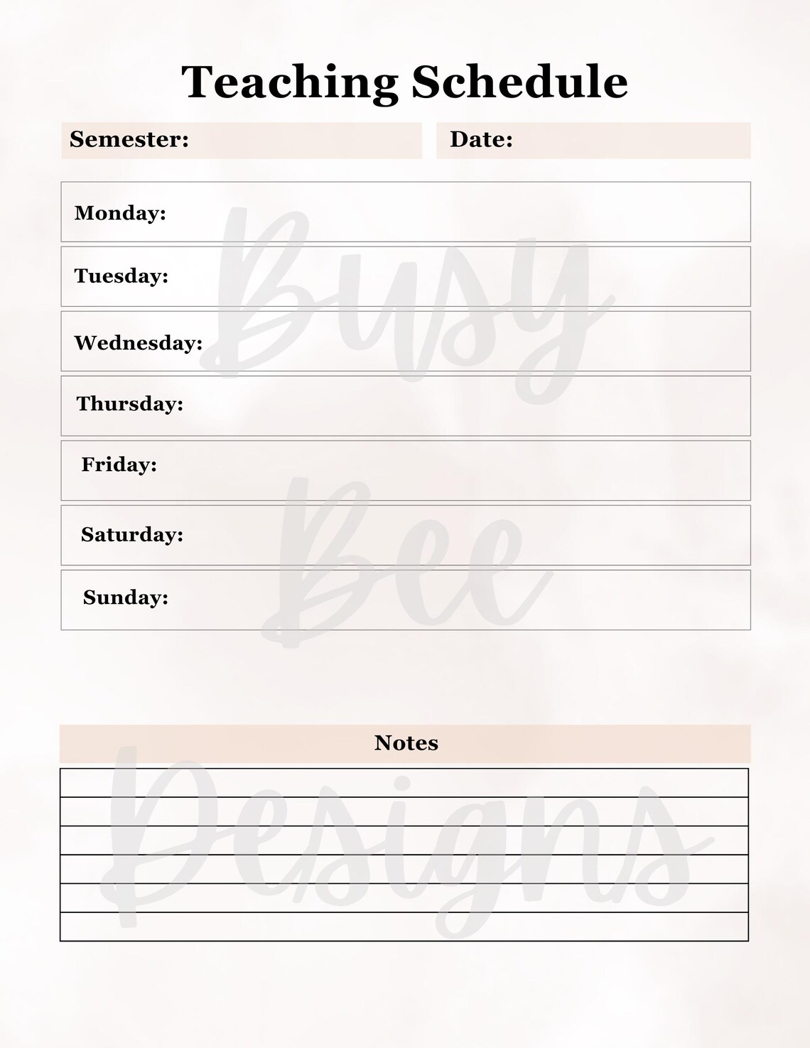 Customizable Dance Teacher Planner Includes Lesson Plan Templates ...