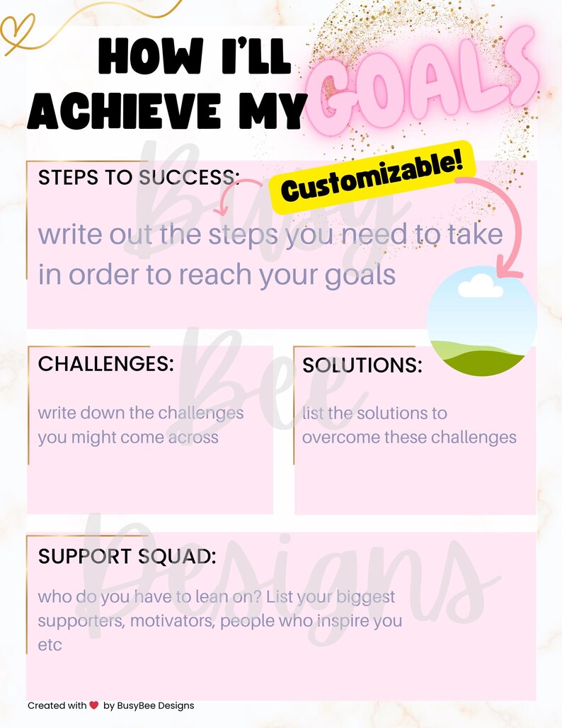 Editable Dance Goal-setting Template | Dancer Vision & Action Plan PDF ...