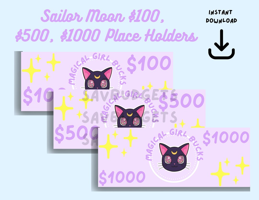 DIGITAL Magical Girl Placeholders 500 Placeholders 1000 - Etsy