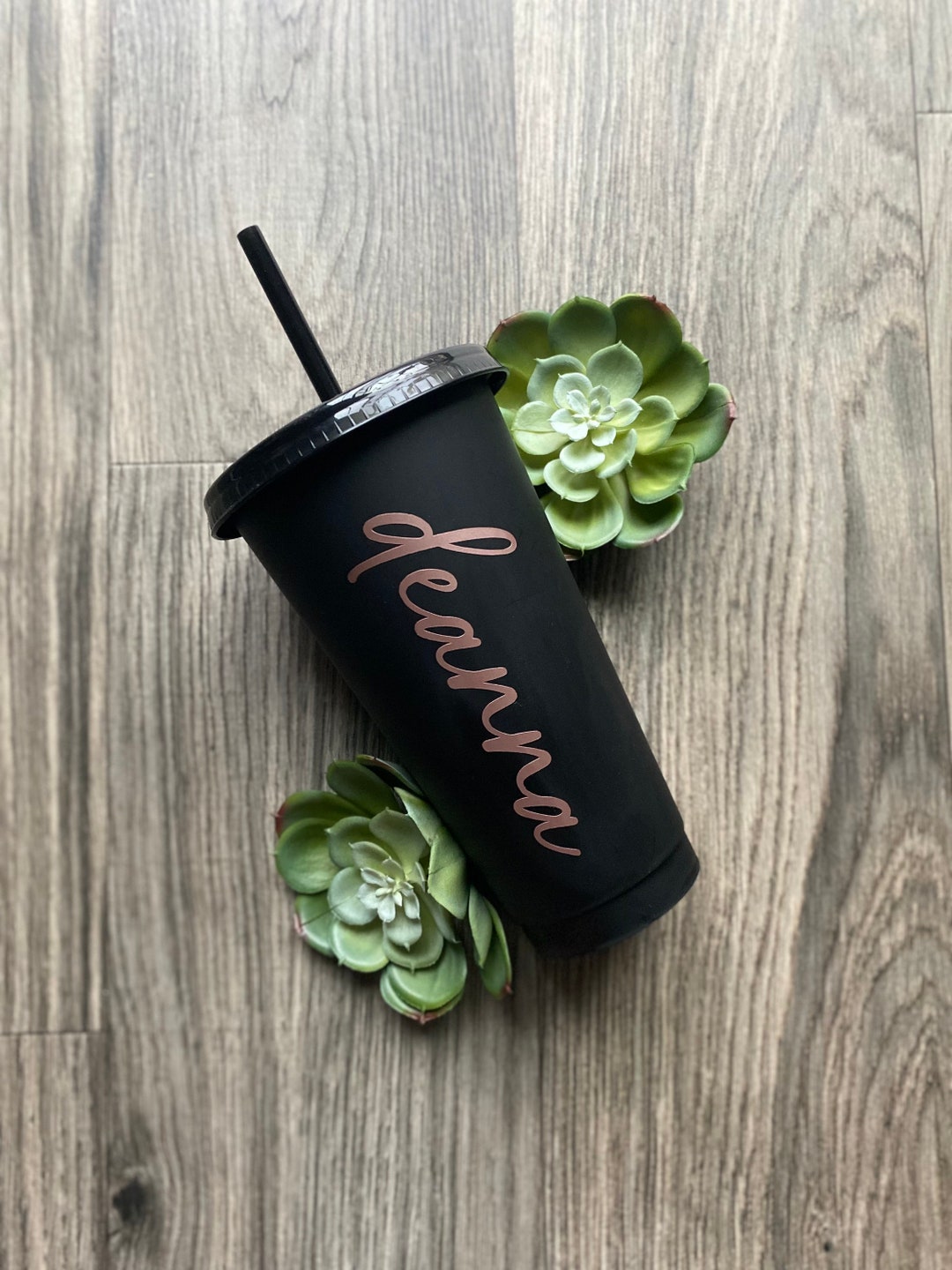 Personalized Cold Cup With Straw |custom Name Tumbler | Personalized ...