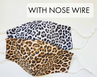 Leopard Print Mask - Etsy