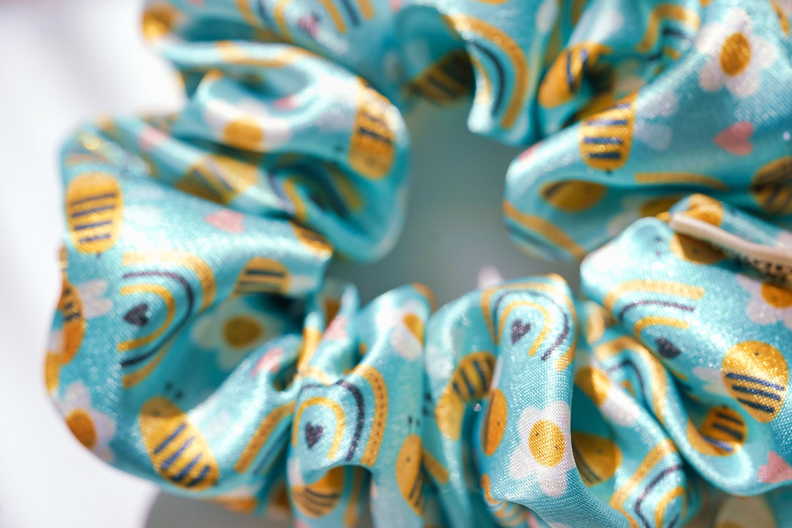 Bumble Bee Scrunchie Boho Rainbow Scrunchies Kawaii Hair - Etsy