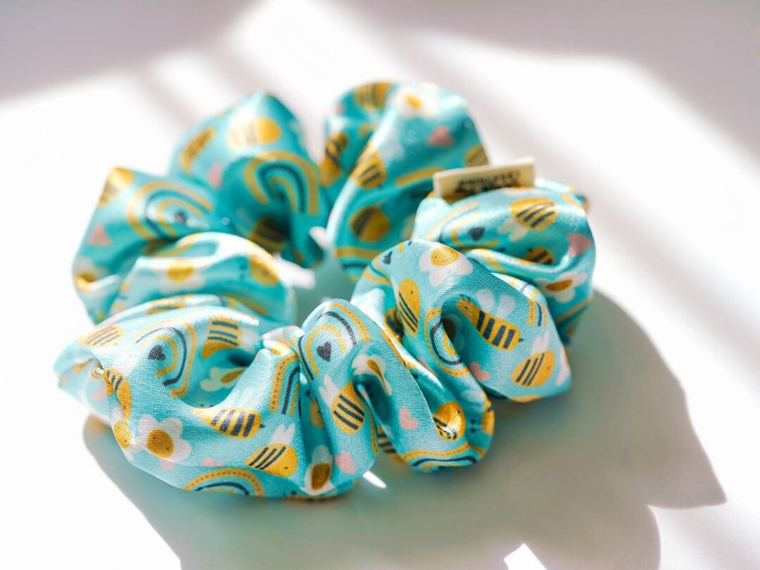Bumble Bee Scrunchie Boho Rainbow Scrunchies Kawaii Hair Accessories ...