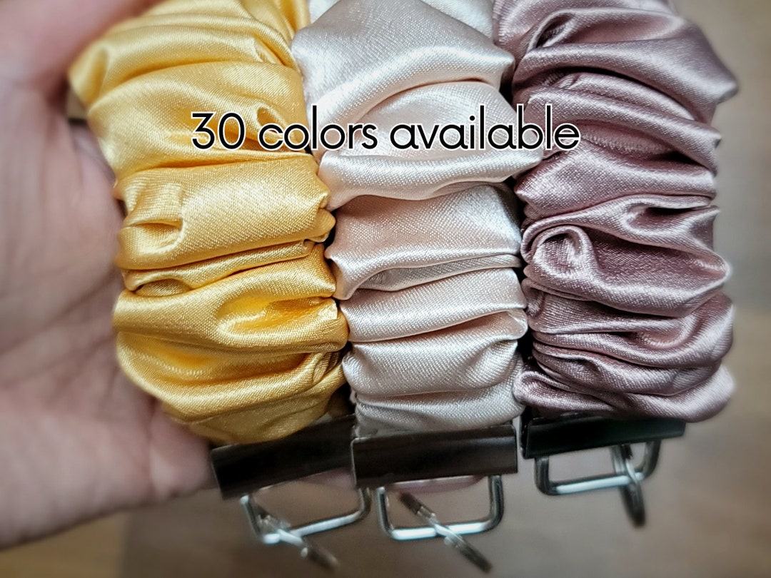 Keyfob Satin Scrunchie Keychain Scrunchie Key Fob Ring Scrunchie ...