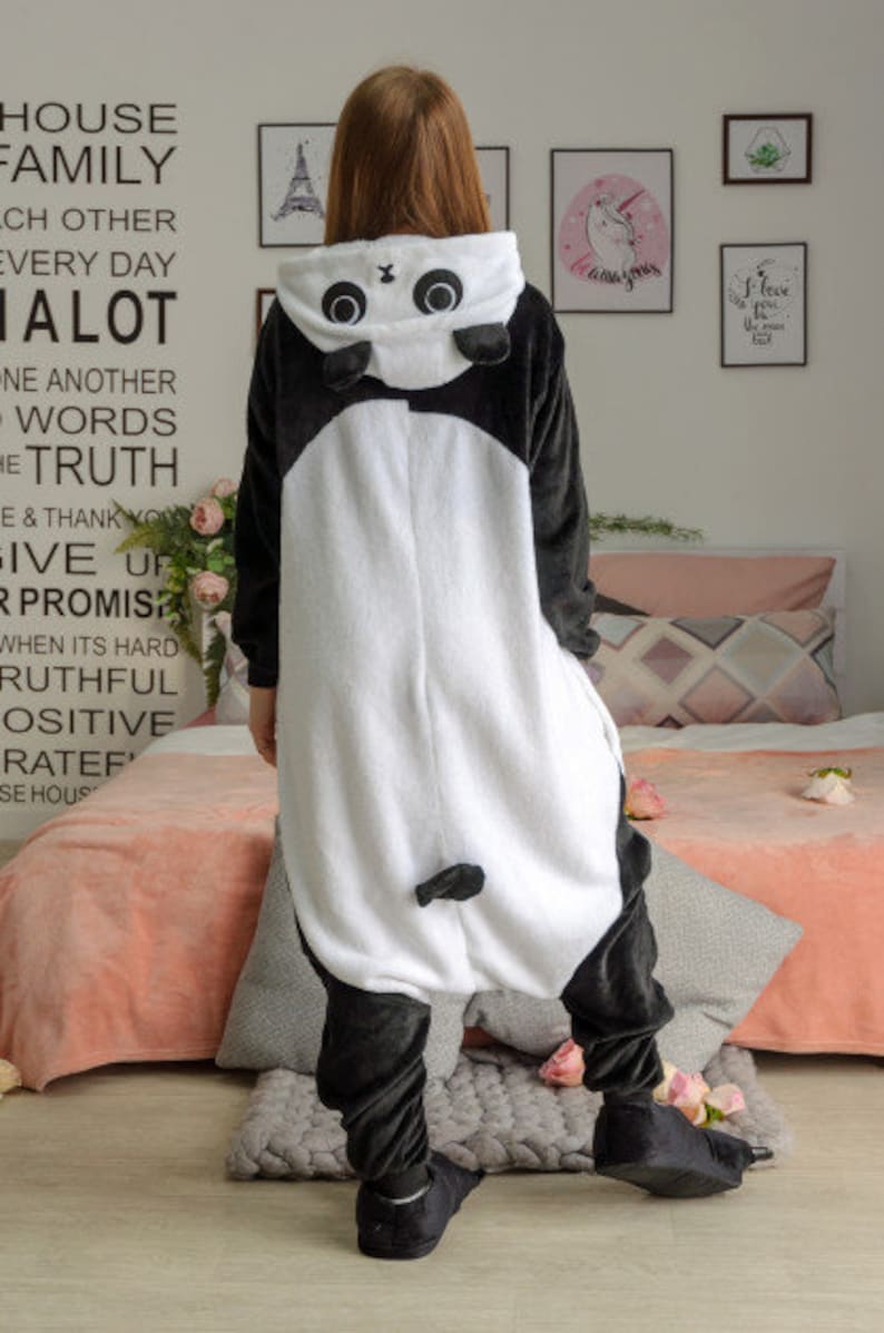 Panda Onesie Adult Panda Onesie Panda Bear Onesie Adult - Etsy