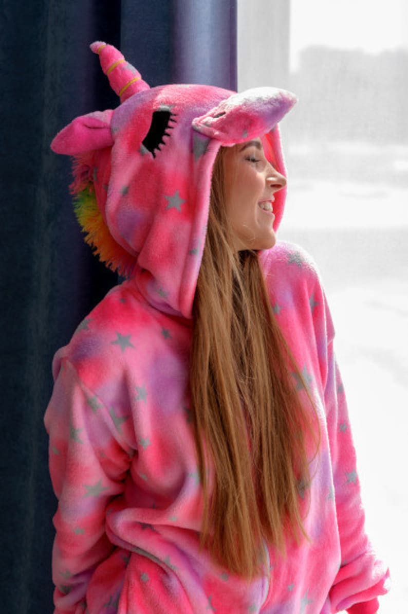Pajamas Unicorn Onesie Adult Unicorn Onesie Unicorn Adult - Etsy