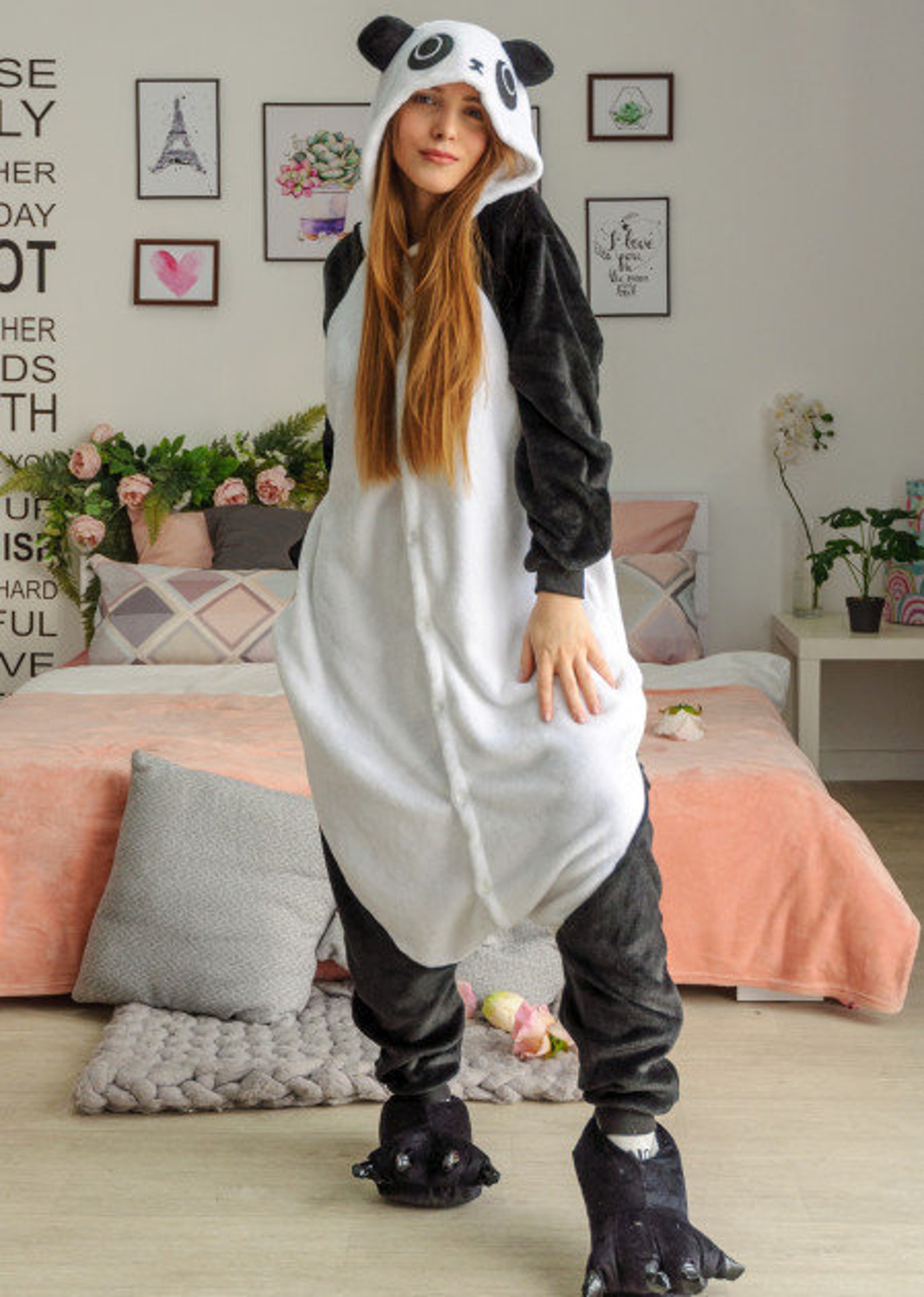 Panda Onesie Adult Panda Onesie Panda Bear Onesie Adult - Etsy