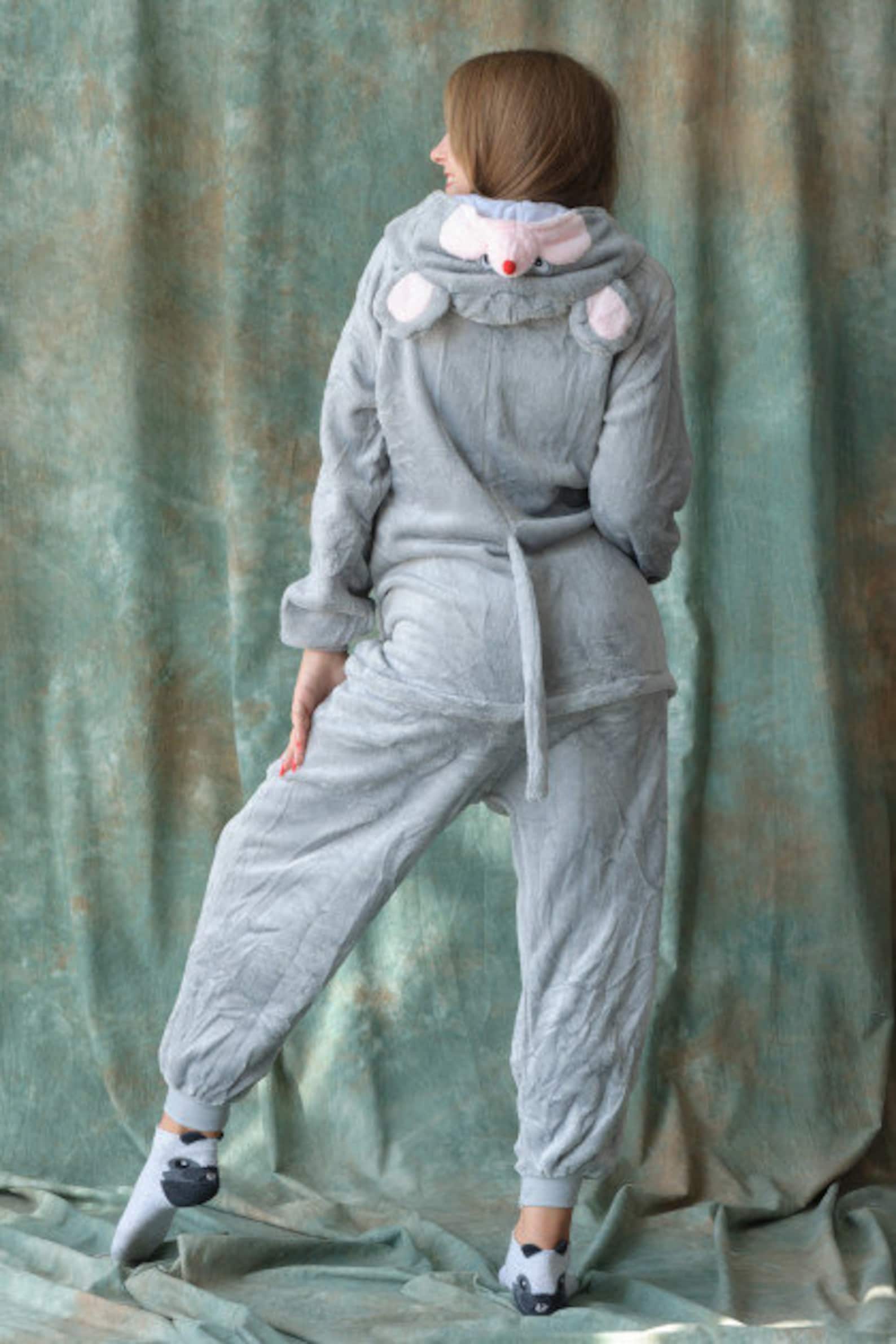 Rat onesie kigurumi winter pajamas soft pajamas funny | Etsy