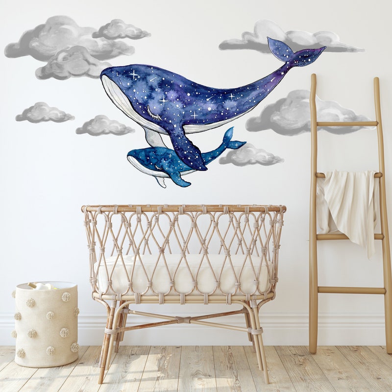Whale Wall Decal - Etsy
