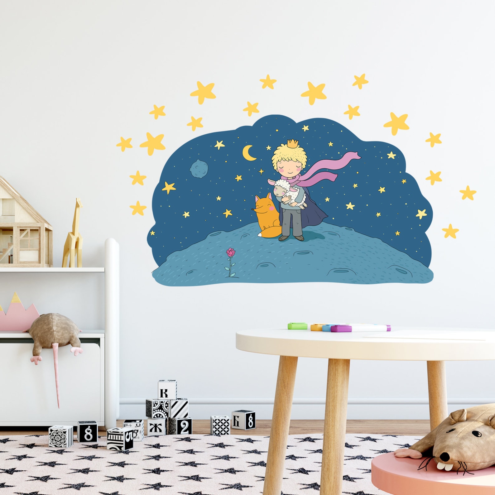 Little Prince Wall Decal Little Prince Sticker Nursery Wall - Etsy