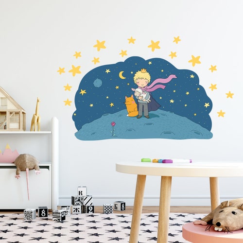 Little Prince Wall Decal Little Prince Sticker Nursery Wall - Etsy