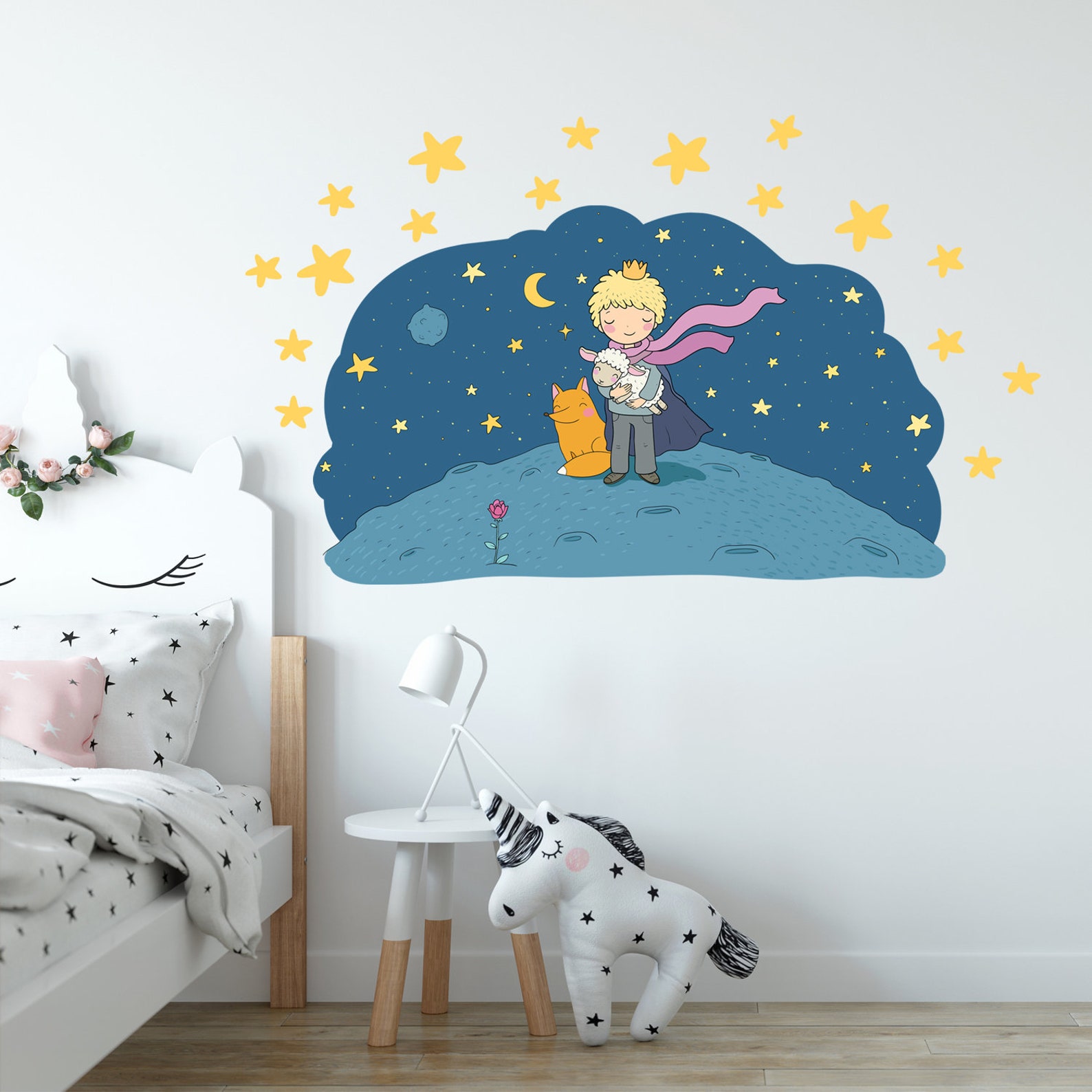 Little Prince Wall Decal Little Prince Sticker Nursery Wall | Etsy