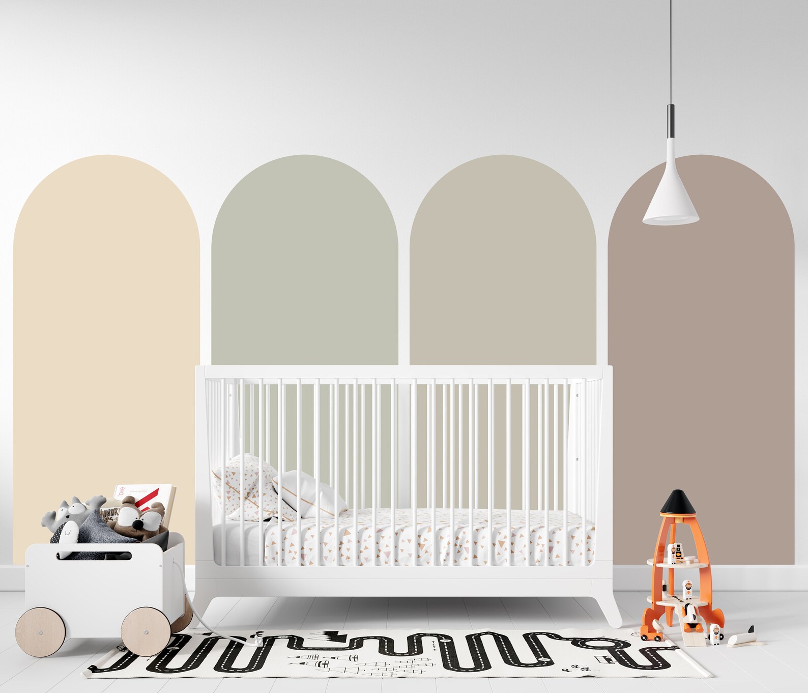 Arch Wall Decal Modern Arch Wall Decal Mid Century Arch | Etsy