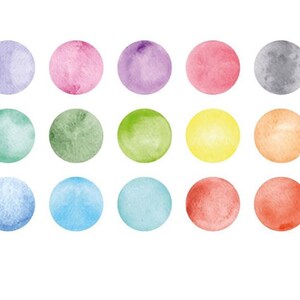 Watercolor Polka Dots Decal, Nursery Polka Dots Decal,watercolor Dots ...