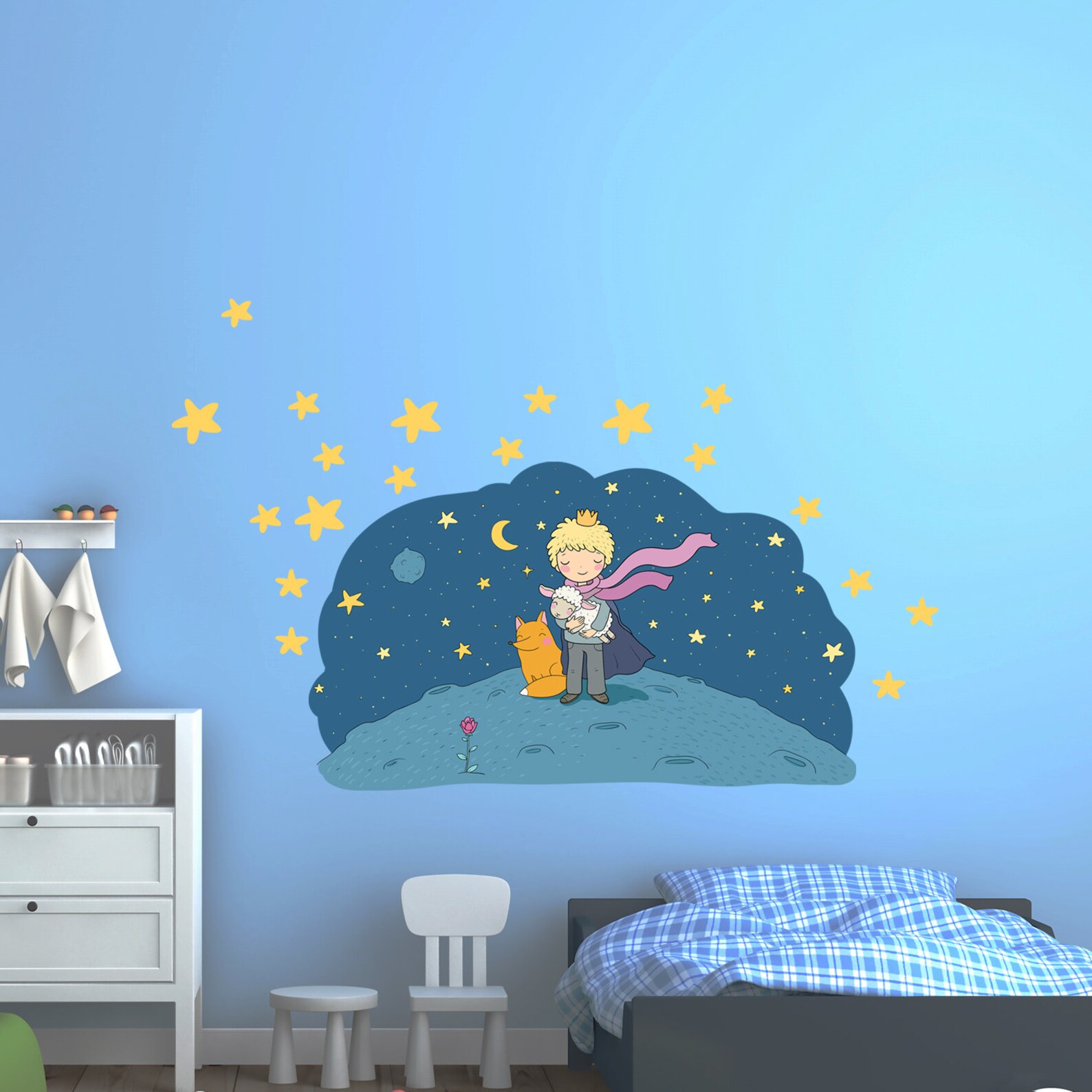 Little Prince Wall Decal Little Prince Sticker Nursery Wall | Etsy