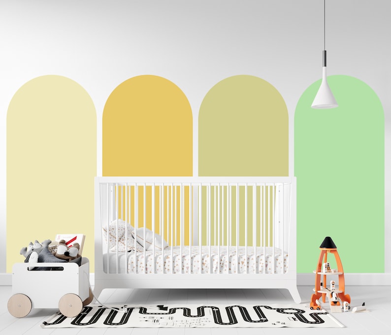 Arch Wall Decal Modern Arch Wall Decal Mid Century Arch - Etsy