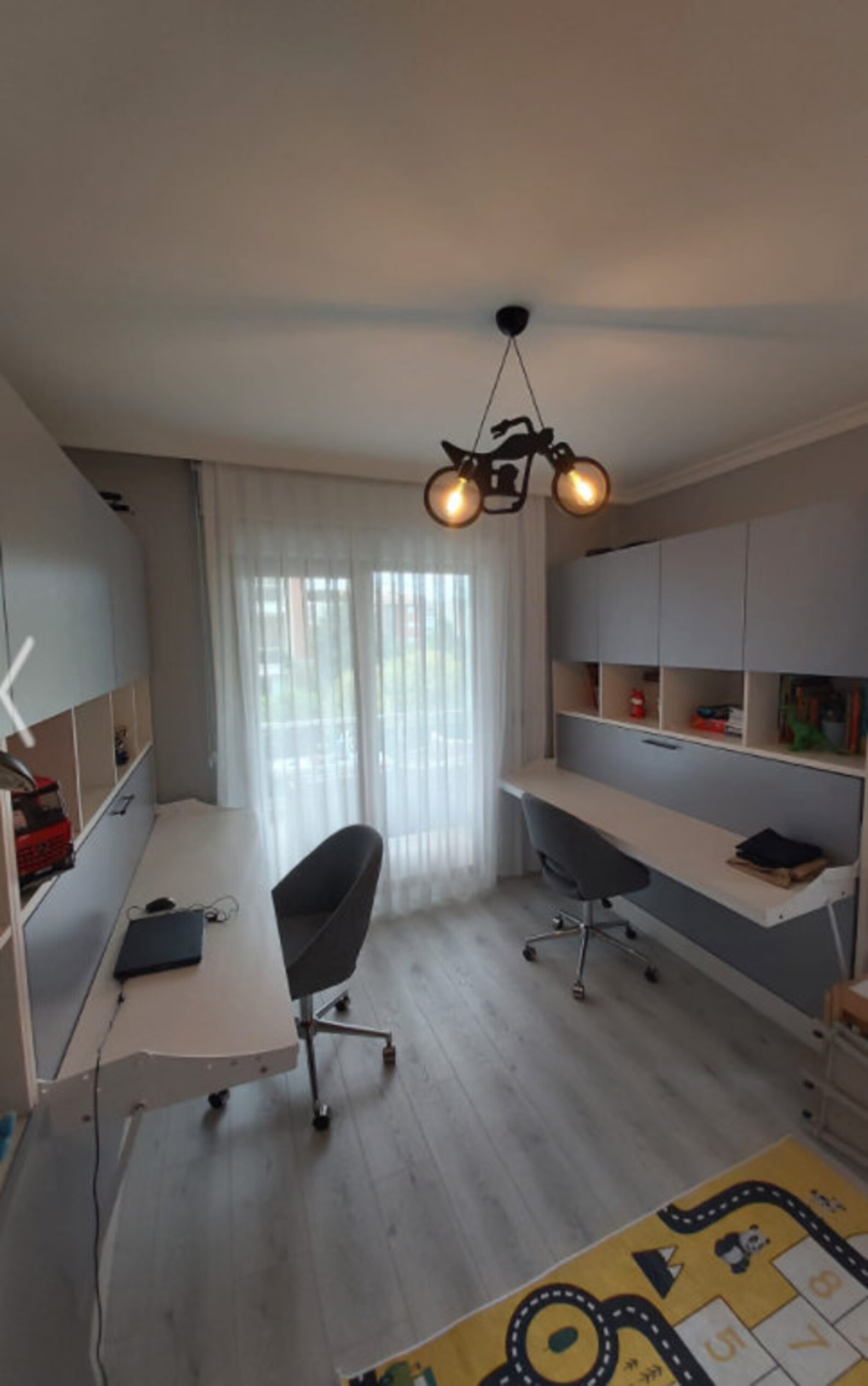 Wooden Motorbike Chandelier, Rustic Decorative Lighting, Boy's Room ...