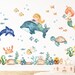 Mermaid Ocean Animals Wall Decal, Nursery Undersea Wallsticker, Sea ...