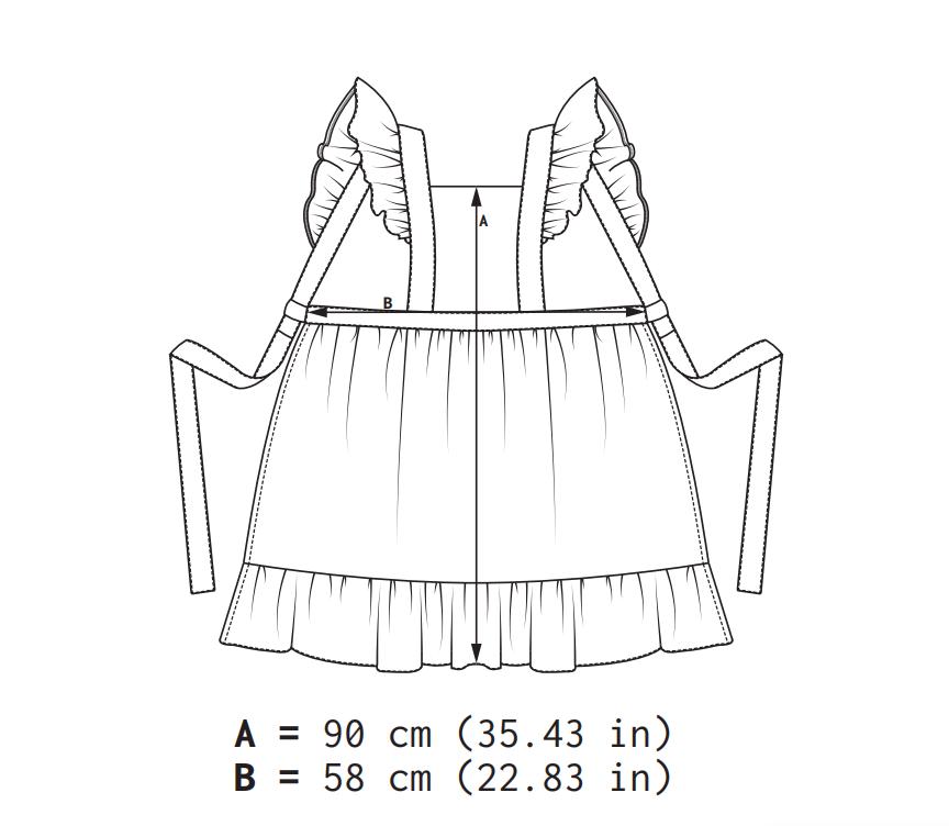 Embroidered Linen Pinafore Apron | Custom Boho Kitchen Apron ...