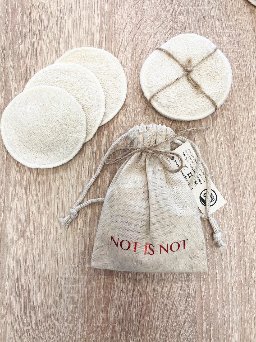 Reusable Makeup Remover Discs 100% ECO Organic Cotton, Facial Wipes ...