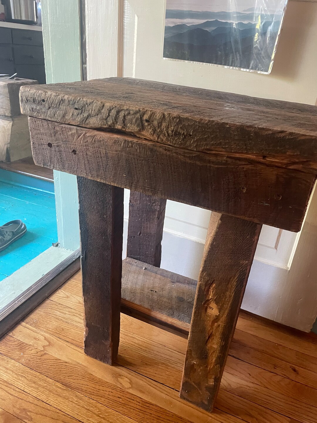 Vessel Vanity Base Made From Reclaimed Heart Pine - Etsy