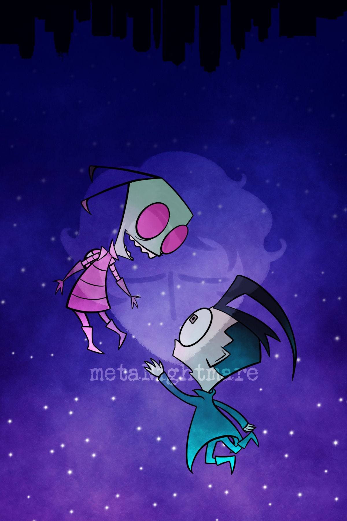 Invader Zim (2 Digital Prints) - Etsy